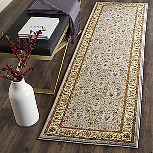 SAFAVIEH Lyndhurst Collection 2'3" x 4' Light Blue/Ivory LNH312B Traditional Oriental Non-Shedding Living Room Bedroom Accent Rug