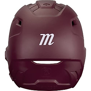MARUCCI DURAVENT Batting Helmet with JAW Guard, Maroon, Senior, NOCSAE/SEI Certified