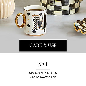 MACKENZIE-CHILDS My Mug, Decorative Ceramic Coffee Cup with Handle, J