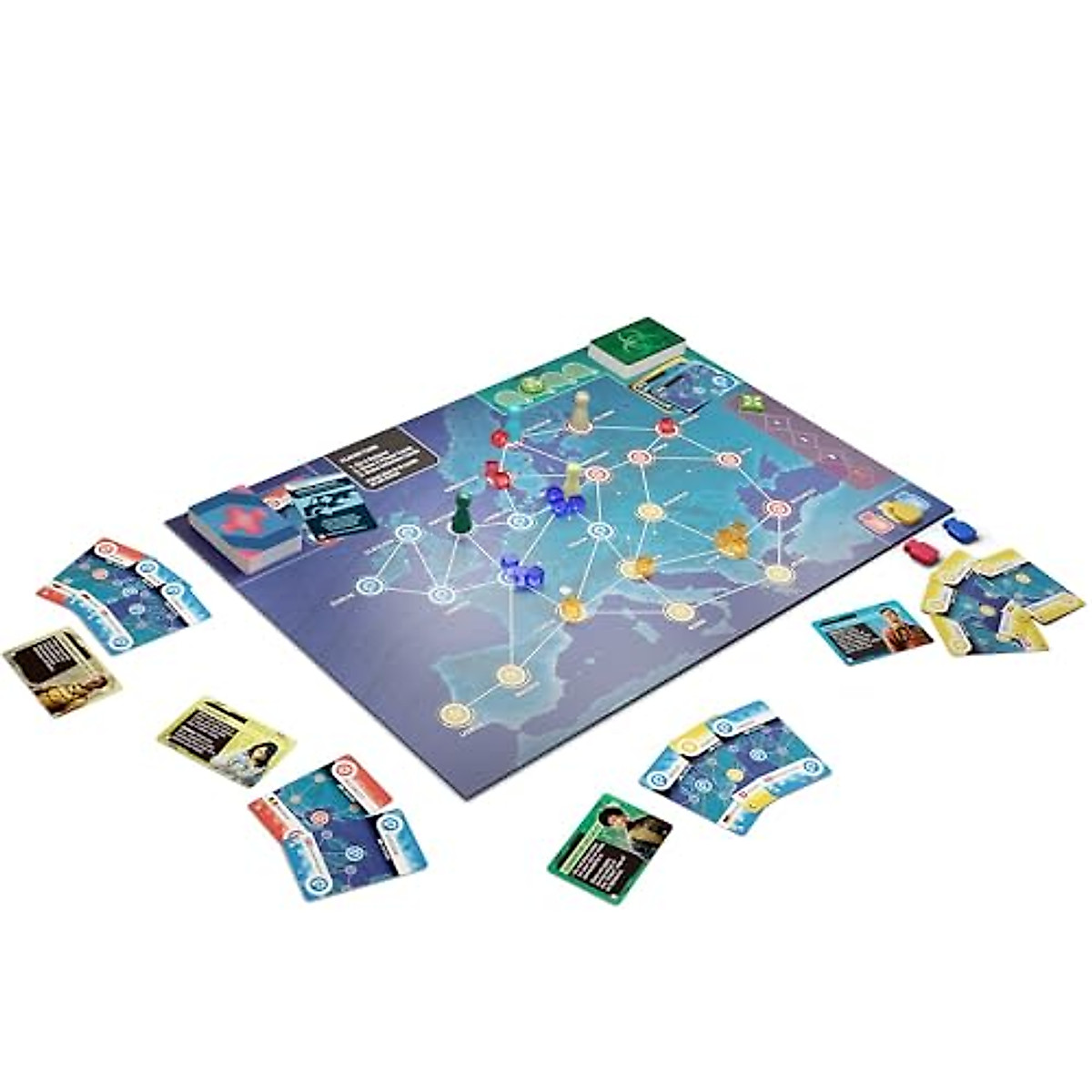 Pandemic Hot Zone: Europe Board Game - Cooperative Disease-Fighting Adventure, Strategy Game for Kids and Adults, Ages 8+, 2-4 Players, 30 Minute Playtime, Made by Z-Man Games