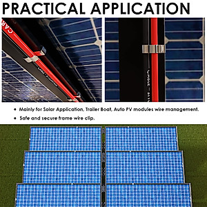 Trailer Frame Wire Clips Stainless Steel Cable Wire Organization for Fishing Boat Trailer, 25pcs