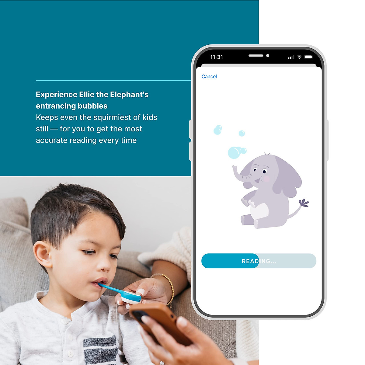 Kinsa QuickCare Smart Digital Thermometer - Medical Termometro FDA Cleared