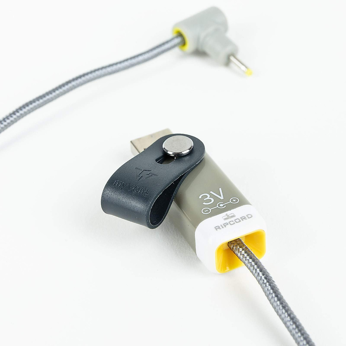 Title: MyVolts Revolt 2 x AAA Battery Eliminator Compatible with Teenage Engineering Pocket Operator Synth, with Ripcord USB Power Cable - Power from Any USB Port
