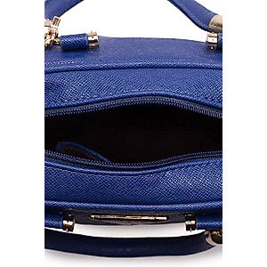 Amiya Women Leather Handbag Shoulder Bag (Blue)