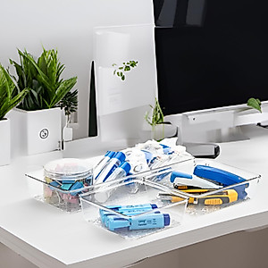 fontal Refrigerator Organizer and Storage Bins -3pcs Clear Plastic Bins For Fridge, Freezer, Kitchen Cabinet, Pantry Organization, BPA Free Fridge Organizer