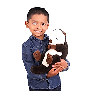 Squirrel Products Cuddle Mates Stuffed Otter Anxiety Stuffed Animal Plush Toy, 14 Inch Otter Plush with Super Soft Minky Fabric, Sea Otter Stuffed Animal for Kids