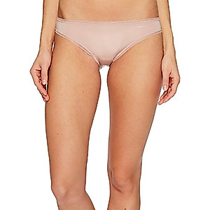 DKNY Women's Litewear Low Rise Bikini Panty, Shell, Medium