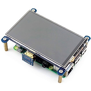 waveshare 4 inch HDMI LCD IPS Display 800x480 Resolution Resistive Touch Screen HDMI Interface for Raspberry Pi 4B/3B+/3B/2B/B+/A+/Zero W,Support Raspbian/Ubuntu/Kali/Retropie