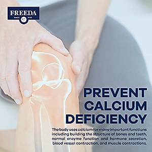 Freeda Calcium Phosphate Powder - Kosher Calcium Supplement for Men & Women, Animal Bone Health & Joint Support for Dogs & Cats - Calcium and Phosphorus Supplement - Calcium Without Vitamin D, 16oz