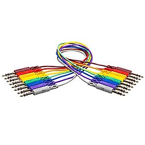 Hosa CSS-830 1/4" TRS to Same Balanced Patch Cables, 1 Foot