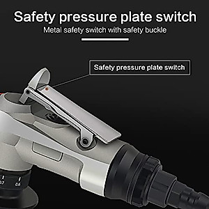 FOLCONROAD Pneumatic Mini Chamfering Machine, 45 Degree Beveling Metal Trimming Deburring Tool, Air-Powered Hand Held (Chamfering Machine+Inserts)