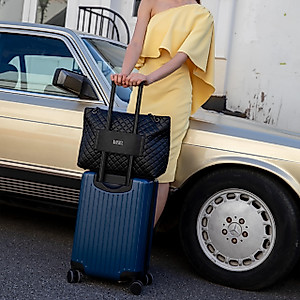 Badgley Mischka Diana Vegan Leather Tote Weekender Travel Bag