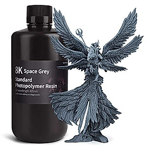 ELEGOO Saturn 2 MSLA 3D Printer and ELEGOO 8K Standard Photopolymer Resin Grey 1000g