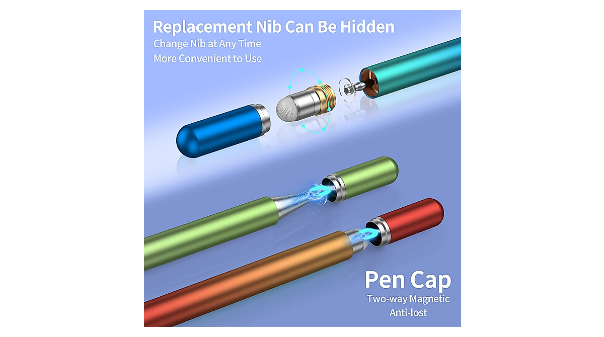 2-in-1 Magnetic Stylus Pen for All Touch Screens