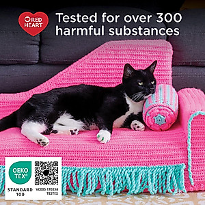 Red Heart Super Saver Yarn, 3 Pack, Retro Stripe 3 Count