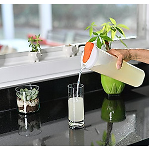 Home-X Slim Line Pitcher, Slim Design Fits Perfectly in Tight Spaces (3" x 2.75" x 12")