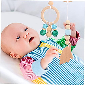 Toddmomy 20 Pcs Yarn Bead Pendant Baby Decor Woodsy Decor Baby Car Toy Children Cot Hanging Toy Sensory Hanging Rattle Rattles Plush Toy Crib Stroller Toy Crib Hanging Rattle Toy Crib Toy