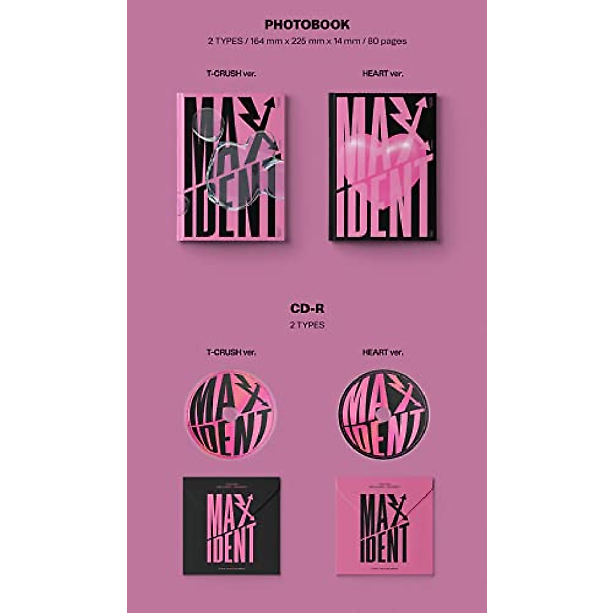 DREAMUS Stray Kids - MAXIDENT Standard Edition CD+ Benefit (T-Crush ver.) (JYPK1467)