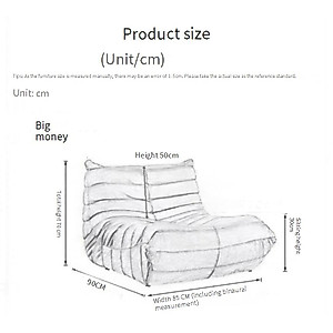 1987vroma Whether You want to take a nap on a sunny afternoon or stay at home watching TV, it can provide You with a comfortable experience (Black micro leather,sofa)