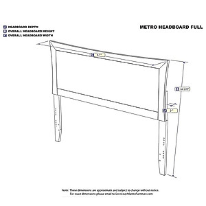 Leo & Lacey Full Panel Headboard in White