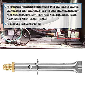 621957 Refrigerator Burner Orifice Assembly Replacement Parts Kit Fit for Norcold N1095, N61X, N62X, N64X, N81X, N82X, N84X Series RV Refrigerator