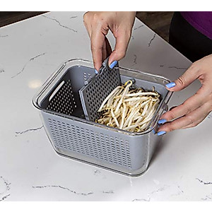 Kitchen Spaces - 1465A6-AMZ Kitchen Spaces Colander Bin, Medium, Gray