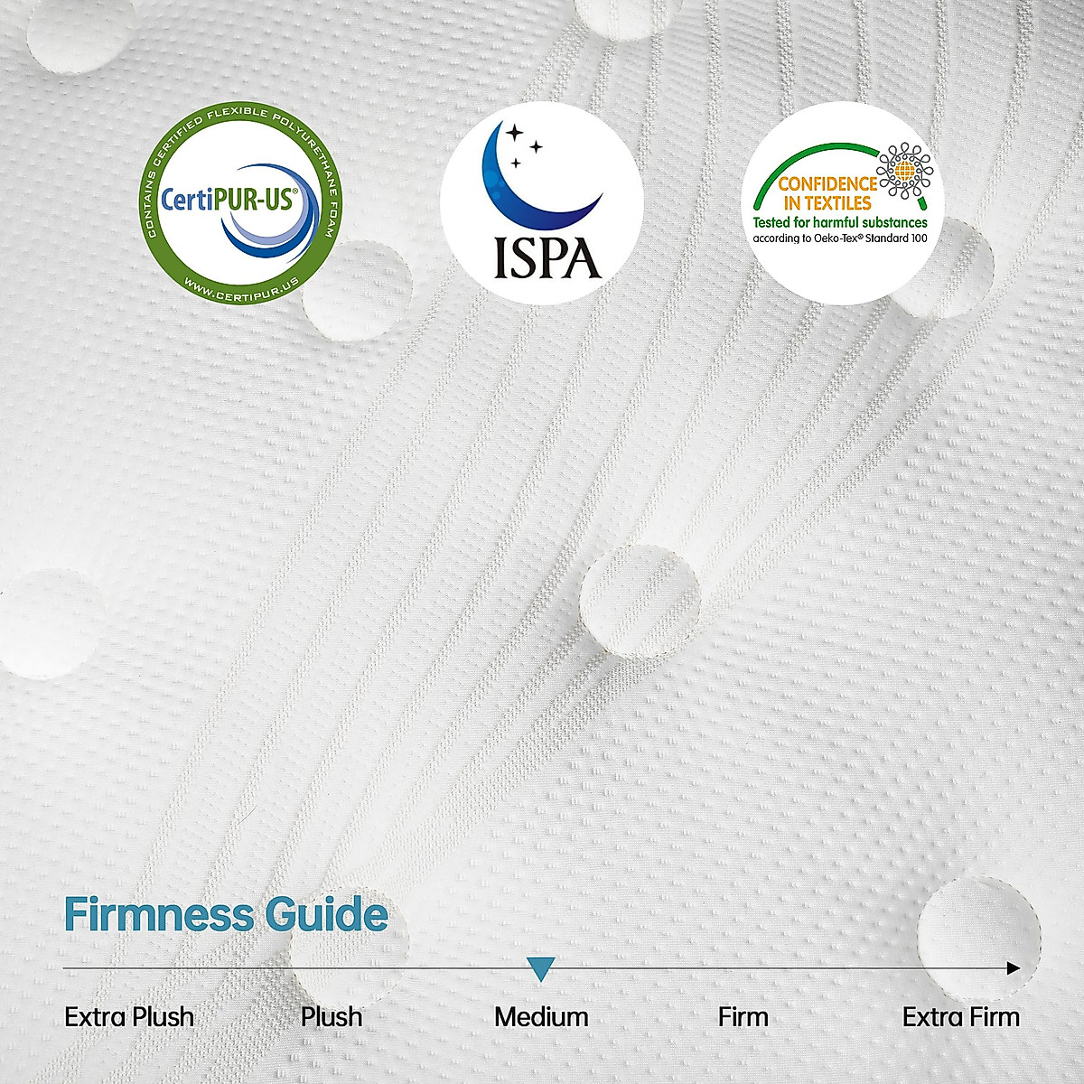 TeQsli Full Mattress, 10 Inch Gel Memory Foam Hybrid Mattress Full Size Pocket Springs Mattress with Motion Isolation & Pain Relief, Medium Firm Support, CertiPUR-US