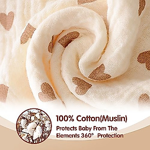 kmilro Muslin Swaddle Blankets 4 Pack Baby Swaddle Blankets for Unisex 40 x 40 inches Newborn Receiving Blanket Cotton Soft Breathable Muslin Baby Swaddles for Boys & Girls