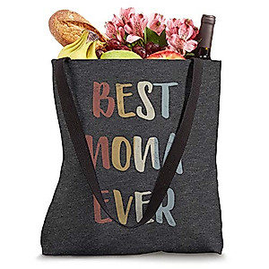 Best Nona Ever Retro Vintage Name Gift Dark Heather Gray Tote Bag