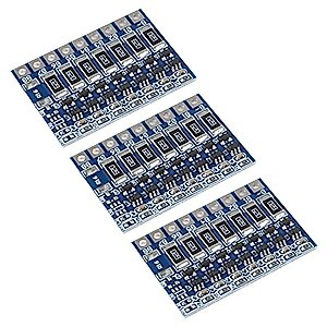 AITRIP 3PCS Lithium Battery Protection Board 3S 4S 5S 6S 7S 8S 21V 4.2v li-ion Balancer Board 18650 li-ion balncing Full Charge Battery Balance Function Protection Board