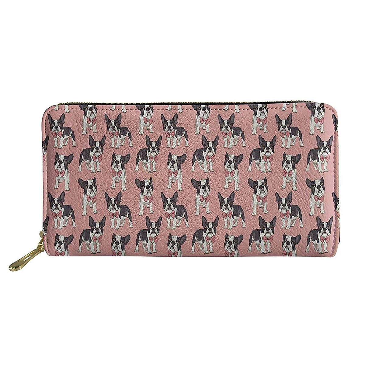 Cozeyat Wallets Cash Coin Storager Bags Pink Tops Boston Terrier Dogs Design Portable Exquisite Collection Wallet Gifts