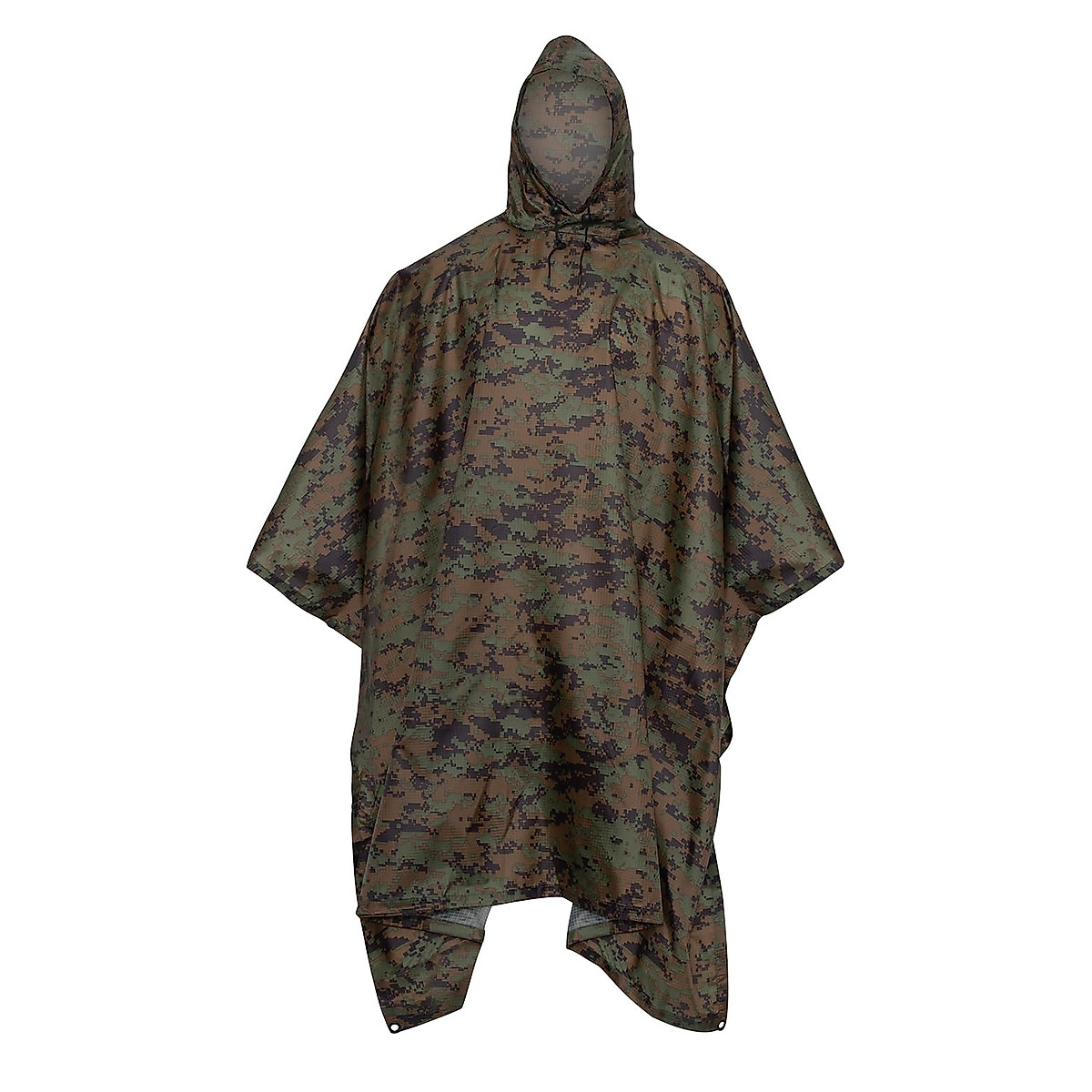 Rothco R/S Poncho, Woodland Digital Camo