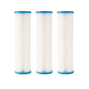 Watts Pack of 3 Filter (WPC0.35-975) 9.75"X2.75" 0.35 Micron Pleated Sediment Filters by IPW Industries Inc.