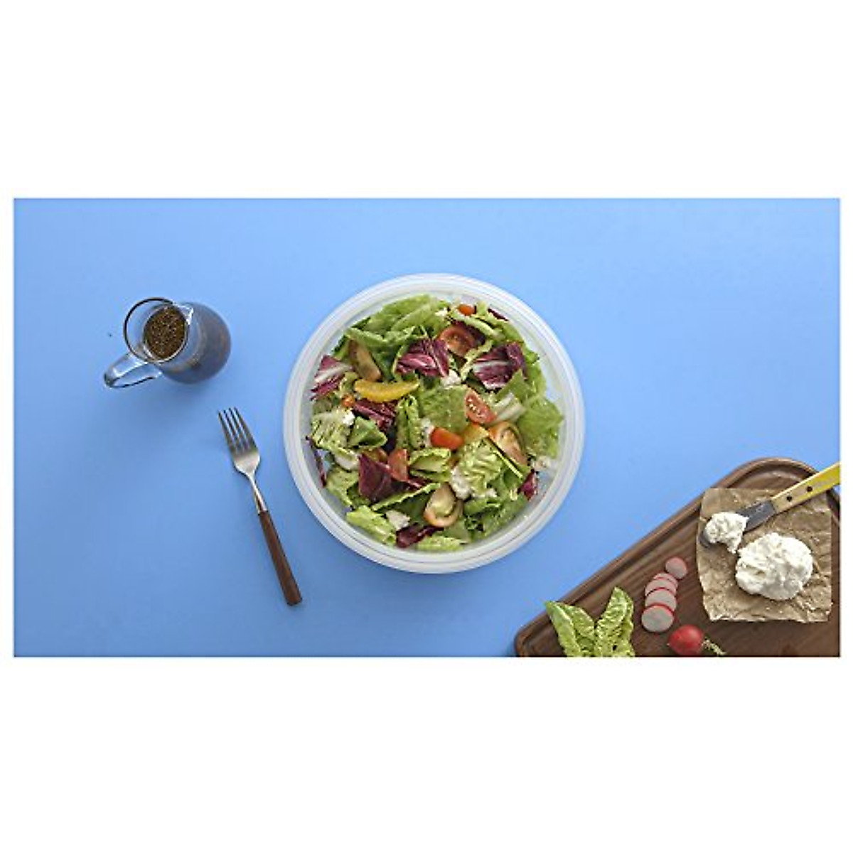 LOCK & LOCK SPECIAL Salad Bowl Food Storage Container with Draining tray 135.26-oz / 16.91-cup