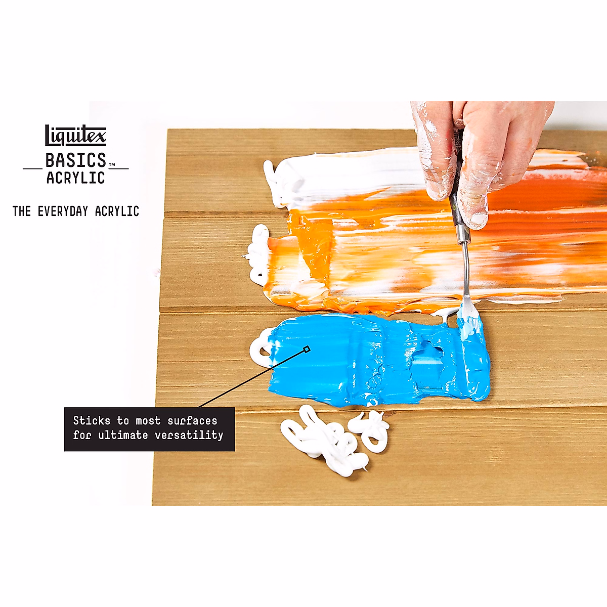 Liquitex BASICS Acrylic Paint, 946ml (32-oz) Jar, Light Blue Permanent