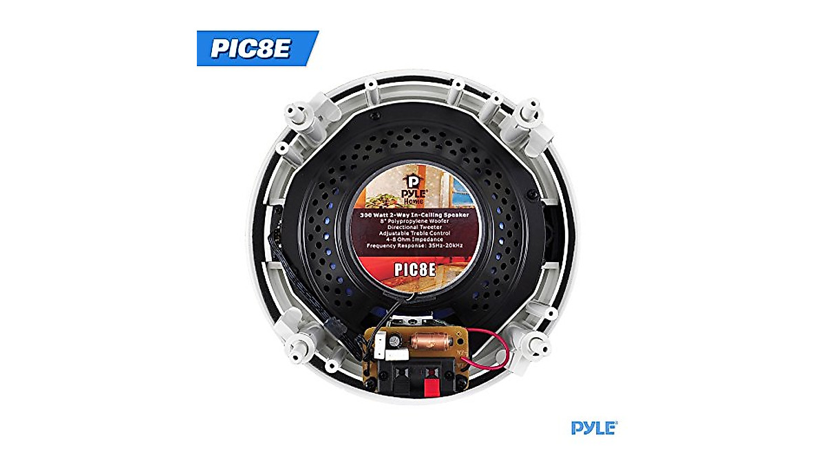 Pyle Home 2-Way In-Wall Ceiling Speakers 300W - Easy Install
