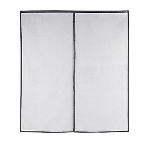 Amazon Basics AB-SD100, Black Magnetic Screen Door-38-Inch x 82-Inch, 38 x 82