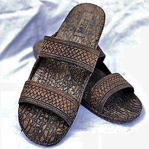 J-Slips Sandals for Women and Men - Comfortable Jesus Jandals for Beach, Summer, and Shower - Waterproof Hawaiian Slides in 12 Colors, Sandalias (Kona, W9)