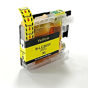 5 Pack TOINKJET Compatible Replacement for Brother LC203 LC 203 XL LC201 Ink Cartridges for MFC-J460 MFC-J480DW MFC-J485DW MFC-J680DW MFC-J885DW J880DW MFC J5520DW J5620DW J5720DW J4420DW