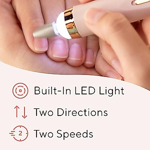 Finishing Touch Flawless Salon Nails Kit, Electronic Nail File and Full Manicure and Pedicure Tool