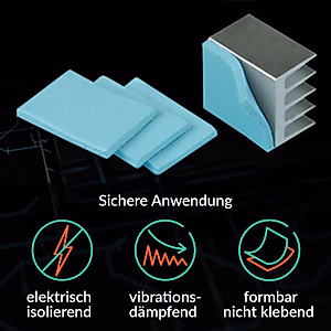 ARCTIC TP-2 (APT2560): Economic Thermal Pad, 50 x 50 x 1.5 mm (1 Piece) - Thermal pad, Excellent heat conduction, Low hardness, Ideal gap filler, Easy installation, thermal pads gpu, thermal pad cpu -
