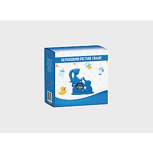 3MAZINGS Ultrasound Picture Frame Sonogram Frames Pregnancy Must Haves Gifts for Expecting Dad's, Baby Announcements, Baby Room Decor, Gender Reveal Gifts, Pregnant Mom Gift (Blue)