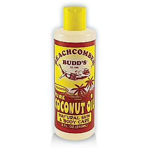 Beachcomber Budd's Pure Coconut Oil 8 oz. Unscented 4 Bottles