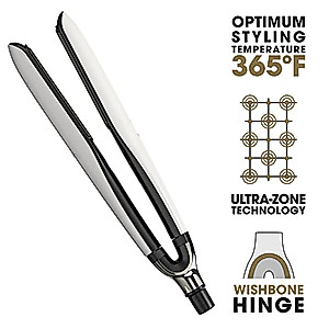 ghd Platinum+ Styler - 1" Flat Iron, Professional Performance Hair Styler, Ceramic Flat Iron, Hair Straightener, White