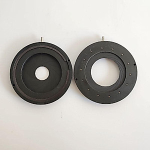 Microscope Accessories Kit for Adult 1.5-36MM Zoom Optical Iris Diaphragm Aperture Condenser with 14 Blades for Digital Camera Microscope Adapter Accessory