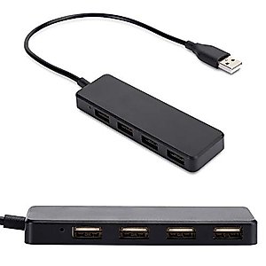 Voluxe Hub Adapter, 5Gbps Hub, Stable Small Size 4‑in‑1 Good Performance for Computer Desktop
