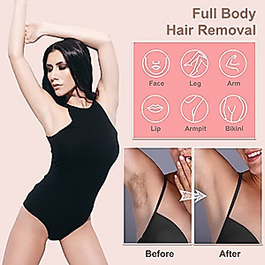 Waxing kit for women - Yovanpur Mini Waxing Kit Wax Warmer for Hair Removal, Portable Hard Wax Kit with 14oz Hard Wax Beads, Brazilian Bikini Wax Kit for Face Armpit Eyebrow at Home