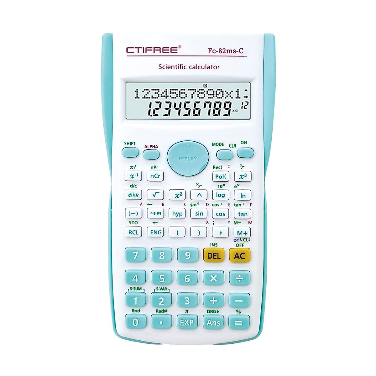 Colorful Scientific Calculator,Scientific Calculator with Cute Design for School and Business (Blue)