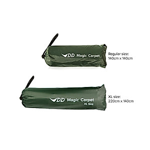 DD Hammocks - DD Magic Carpet XL Size: 4.6ft x 7.2ft Rainproof Tarpaulin Rainfly for Lightweight Tarp Shelters Groundsheet and Tent Footprint