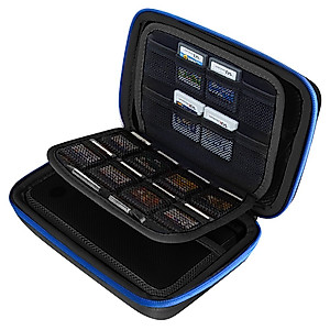 AUSTOR Case for Nintendo New 3DS XL(Black+Blue)